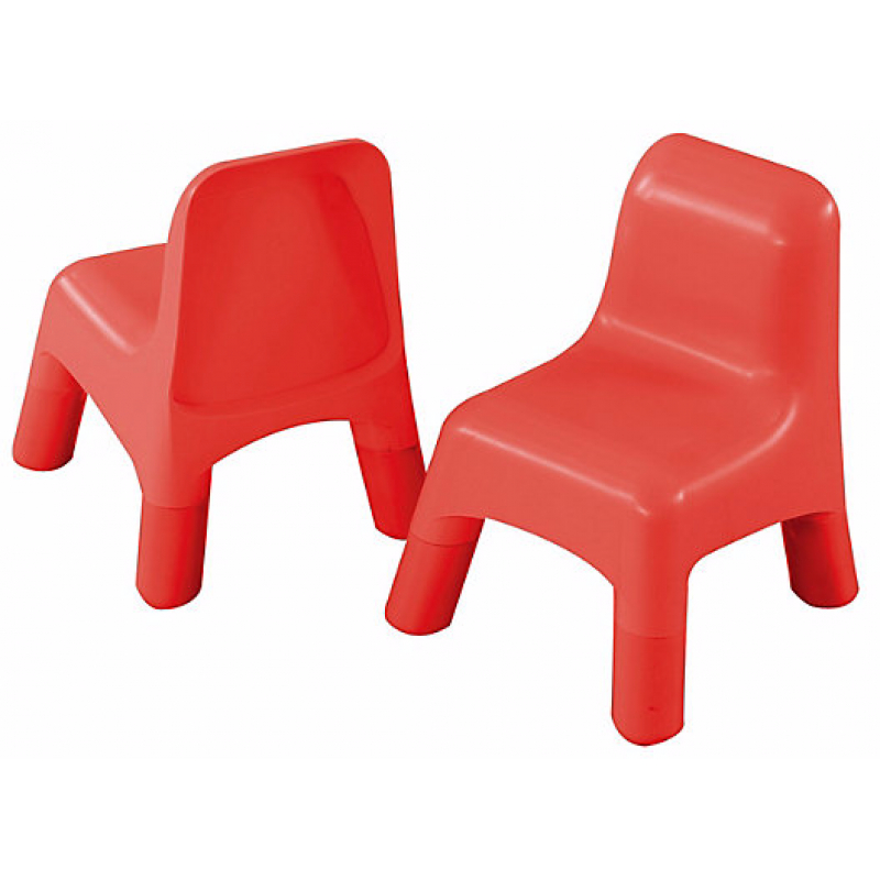 ELC 2 Plastic Chairs Red Baby Central